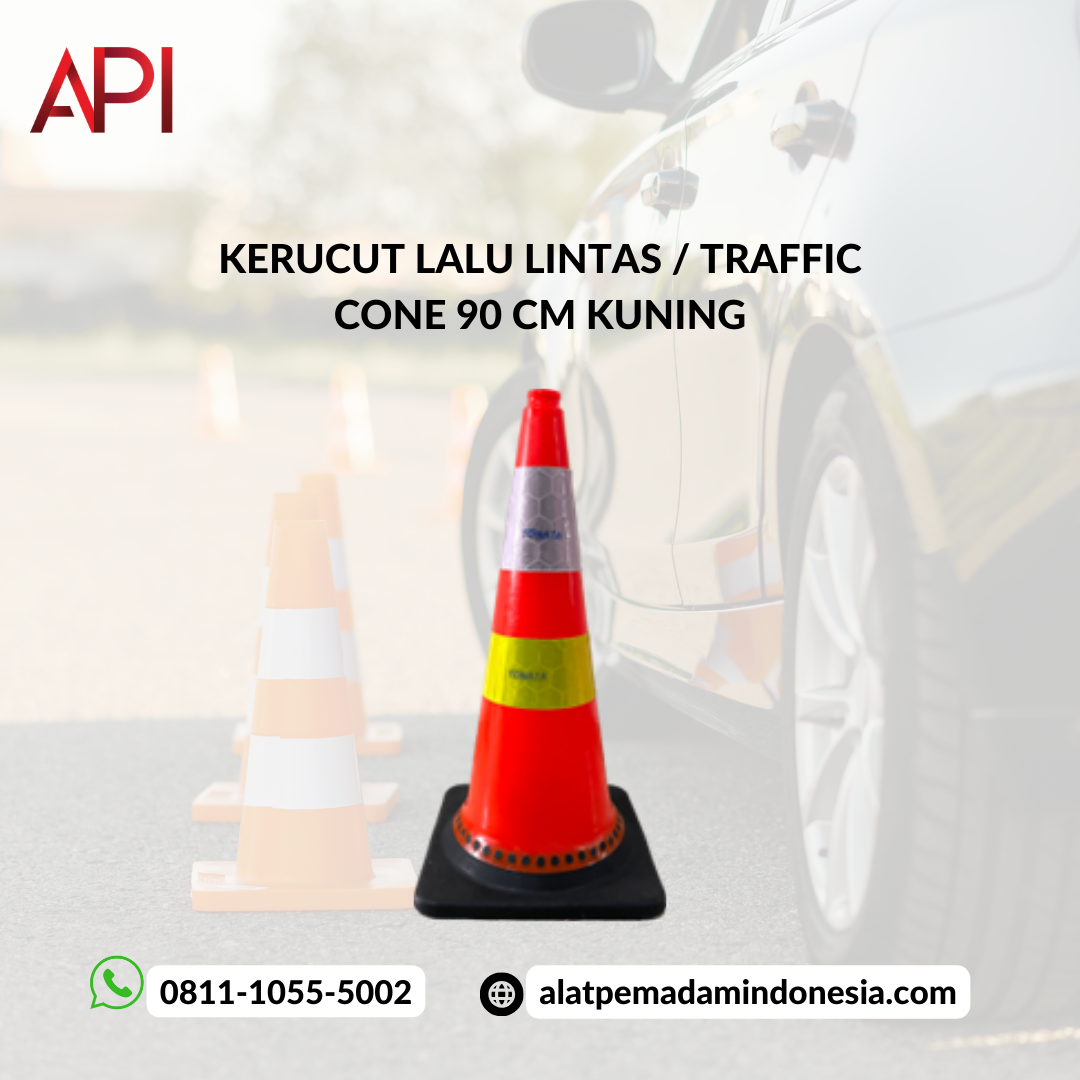 Fungsi Kerucut Lalu Lintas / Traffic Cone - Jual Alat Pemadam Api (APAR) merek Alpindo